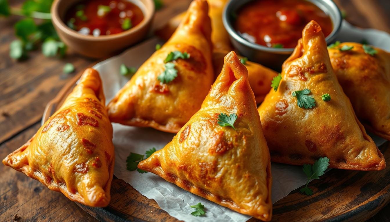 Easy Vegan Samosas with Spiced Potatoes | Indian Recipe